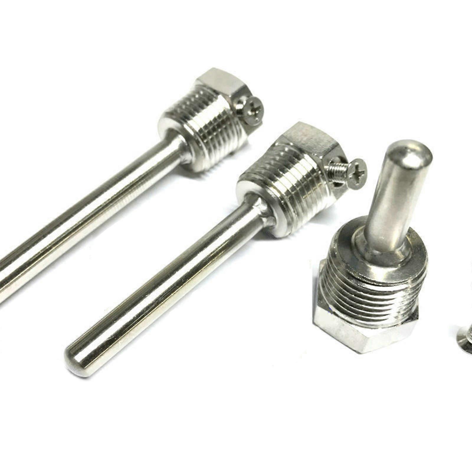 2Pcs 50/100/300mm Stainless Thermowell with Screw Locking for ...