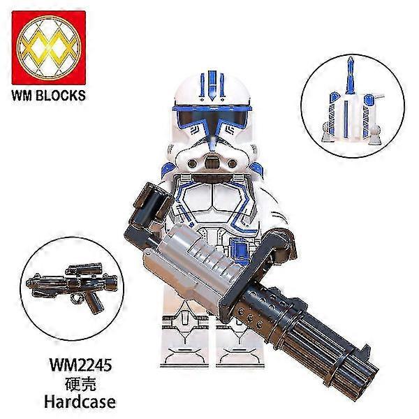 8-pack Legion Clone Trooper Army Set Mini Captain Rex Jesse and Echo ...