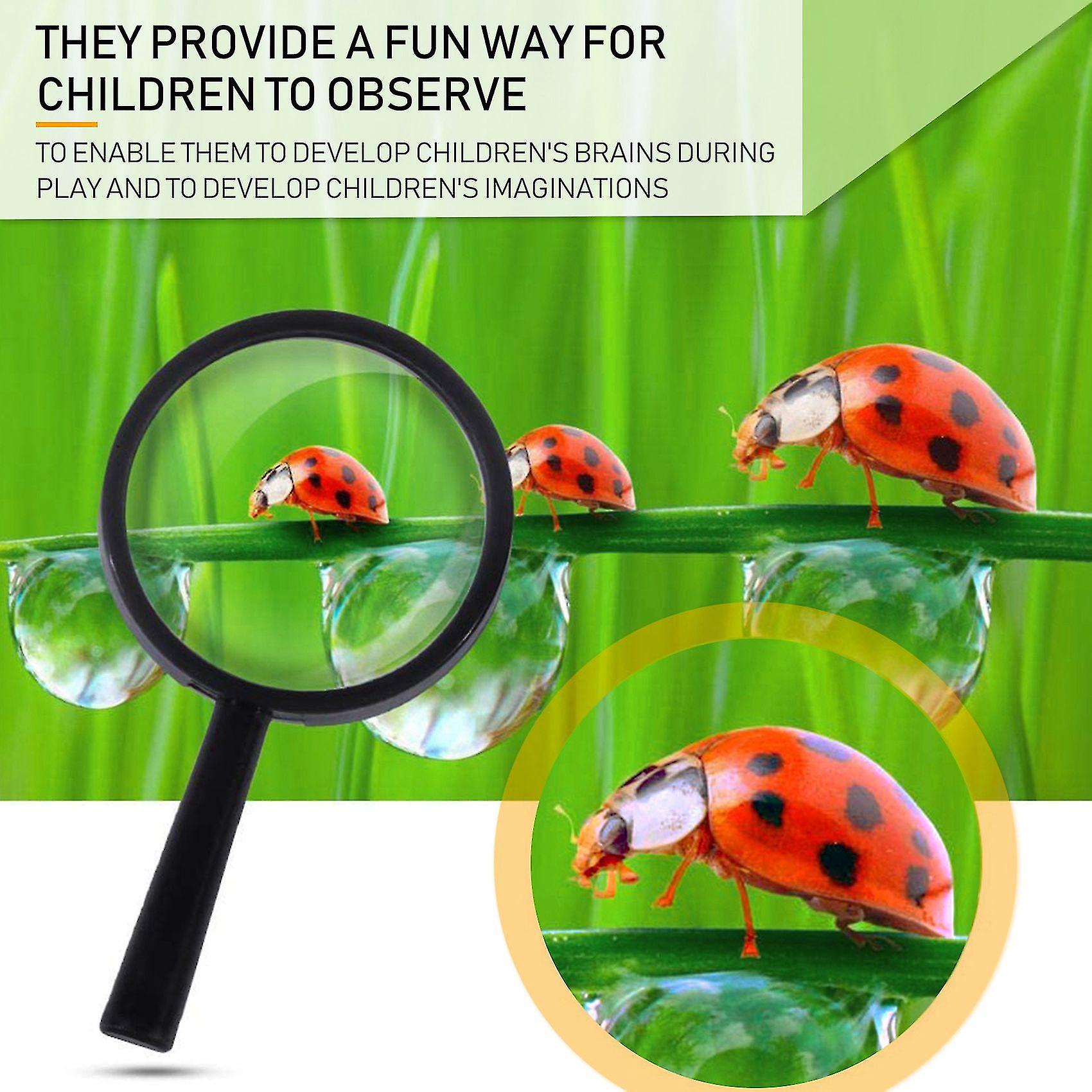 Plastic Handheld Kids Magnifying Glass 8 Pcs, Mini Portable Small ...