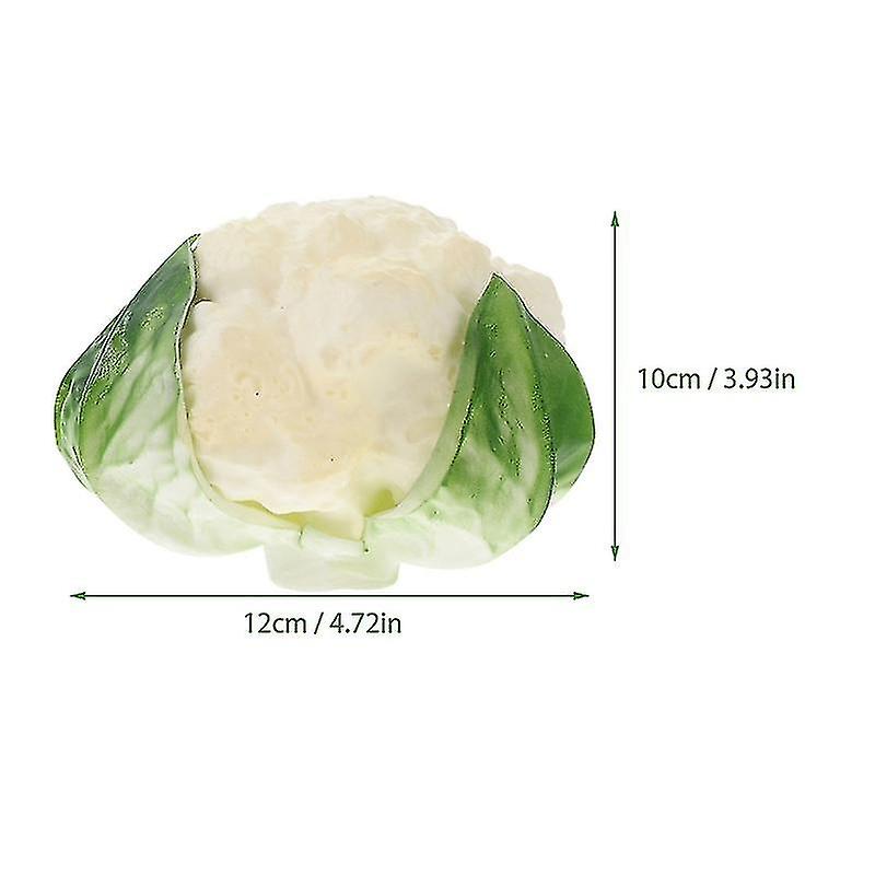 Artificial Cauliflower Ornament Realistic Vegetable Decoration Vivid ...