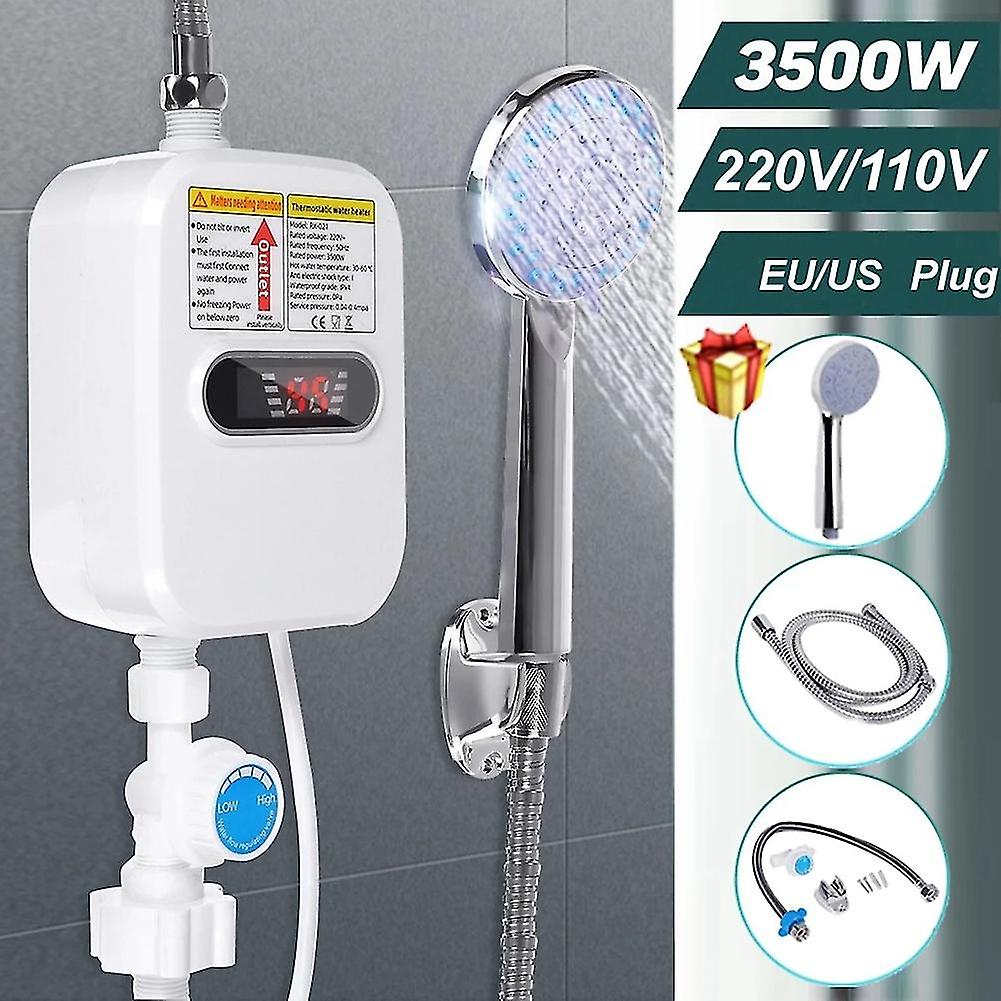 3500w Electric Thankless Instant Hot Water Heater 220v Bathroom Faucet ...