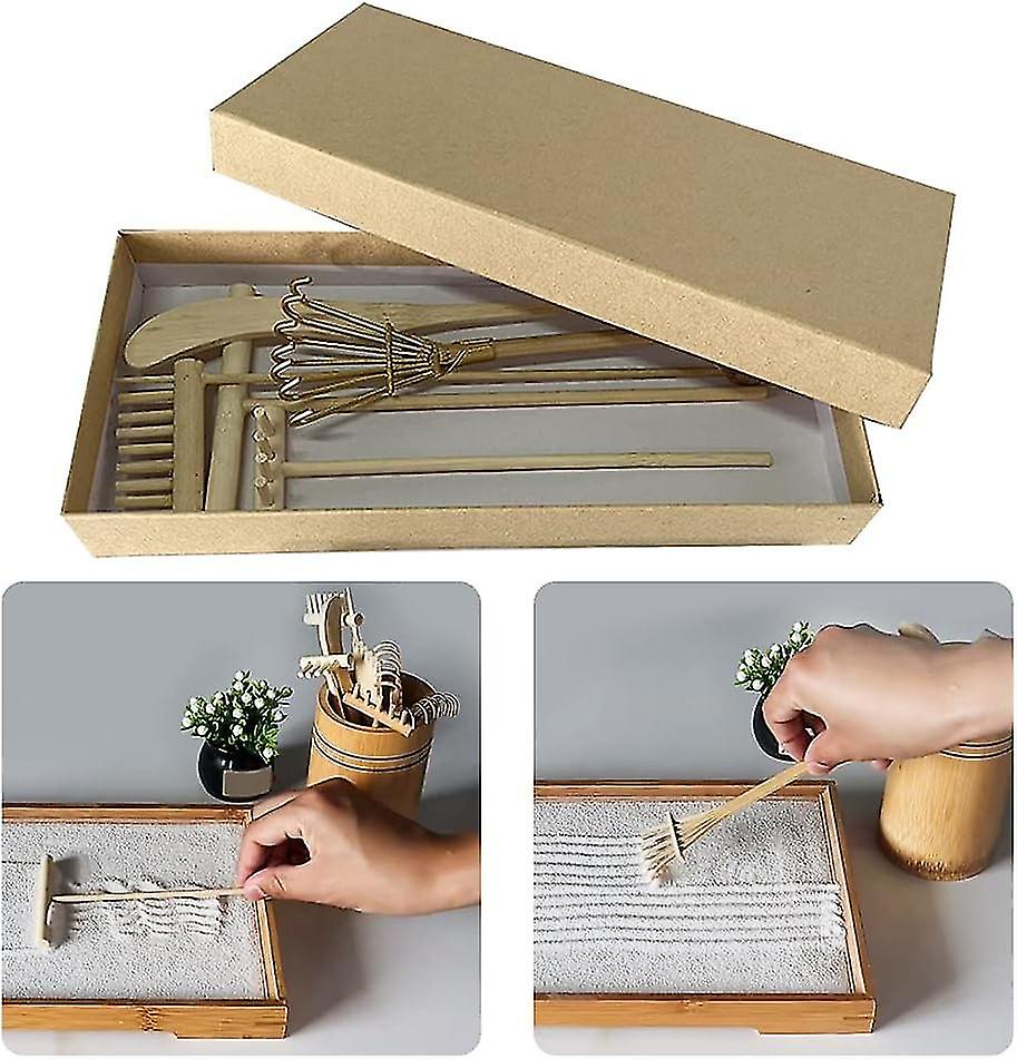 Mini Meditation Accessories Rake Set, Mini Zen Garden Rake Kit For Home ...