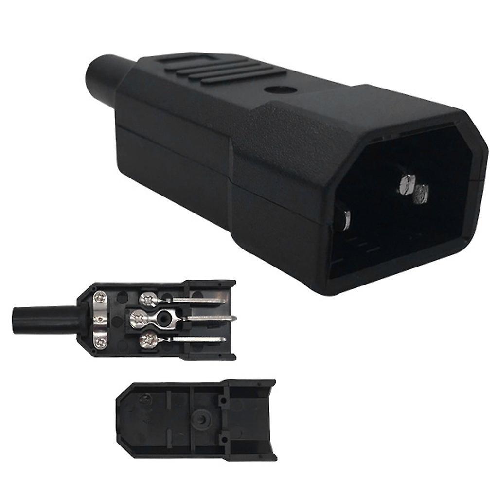 Detachable Electrical Power Plug Dismantling IEC 320 C14 Male Plug ...