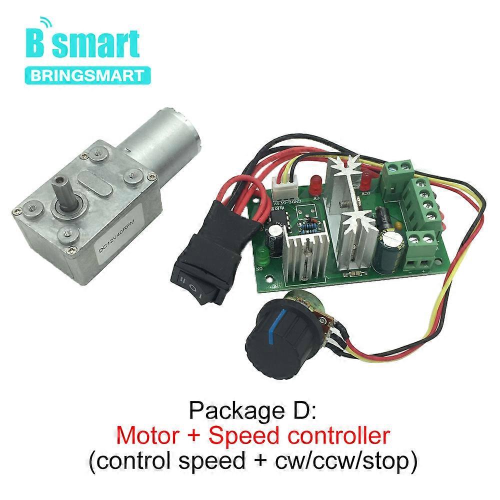 Bringsmart JGY-370 Worm Gear Motor 12 Volt 10rpm Small Electric Motor 12v Dc Motor 6v Reducer ...