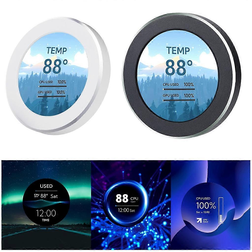 USB Water Cooler Screen- 2.1Inch Round Water-cooled 480x480 Secondary ...