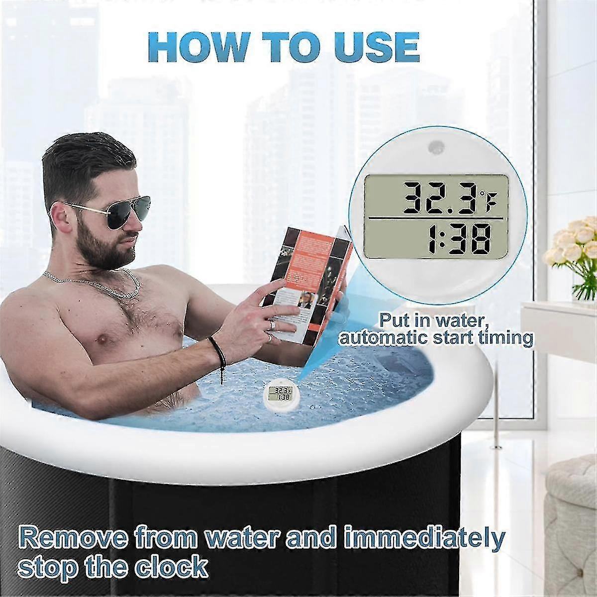 Ice Bath Thermometer and Timer, Water Thermometer for Ice Bath ...