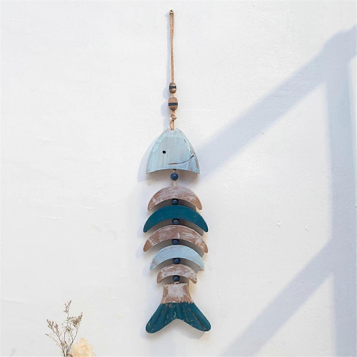 Wooden Fish Decor Hanging Fish Hand Carved Fish Wall Decor for Nautical ...