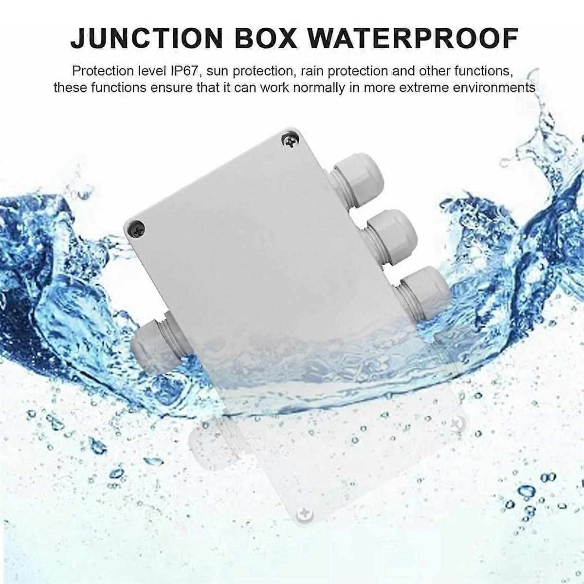 IP66 Waterproof Junction Box 2 in 4 Out Waterproof Electrical Box for ...
