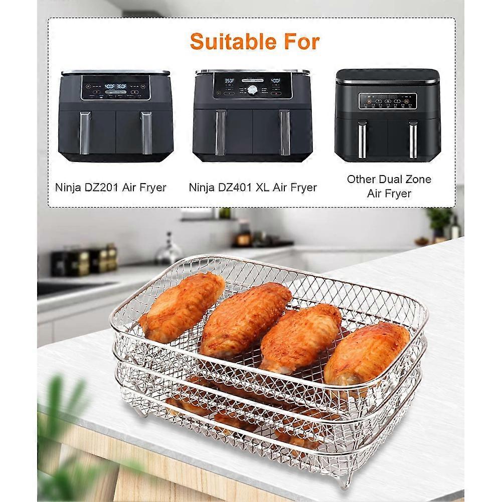 Air Fryer Rack Three Stackable Dehydrator Rack Toast Rack Stand ...