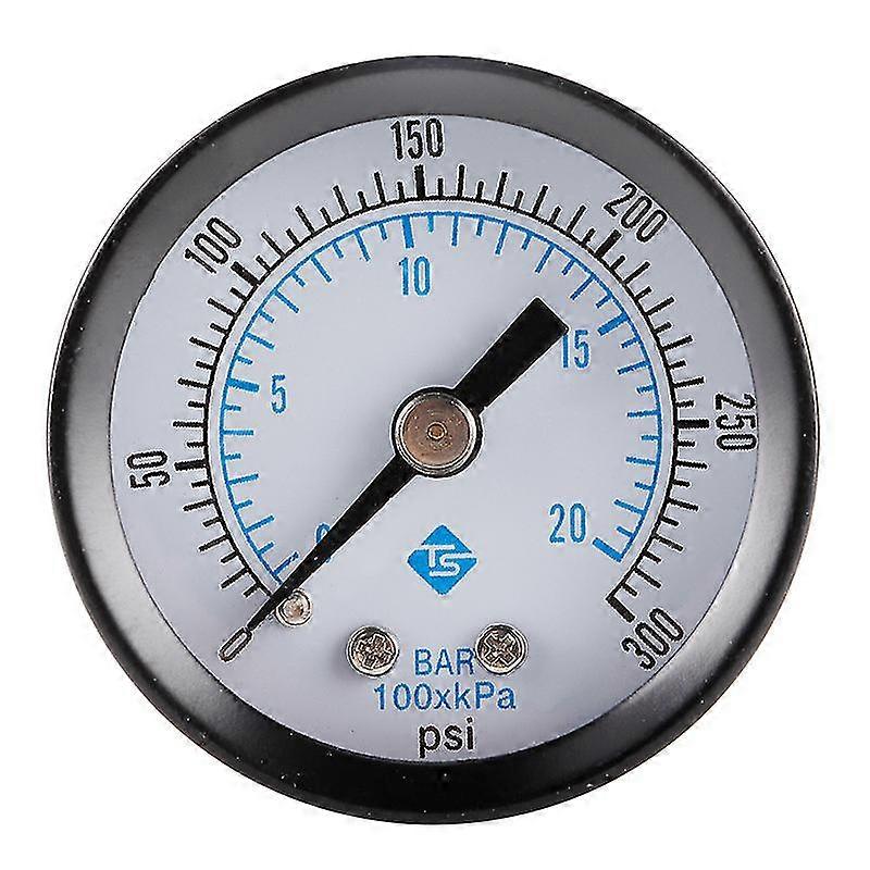 Axial Pressure Gauge, 0-20 Bar/0-300 Psi, Rust-free Iron Casing, 1/8 ...