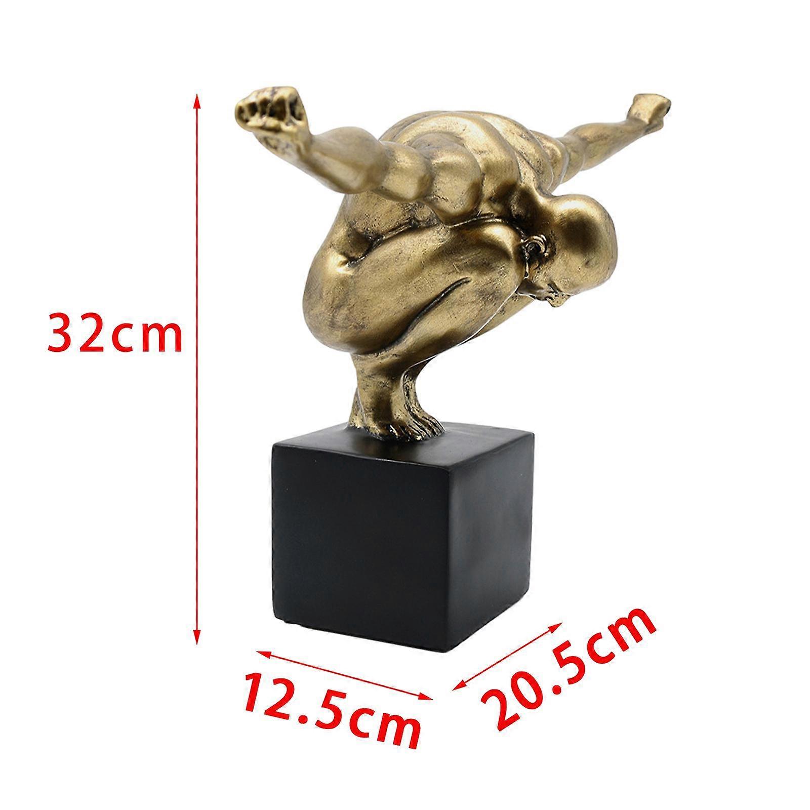 Diving Athlete Sculpture Modern Statue Resin Decorative Figurine Art ...