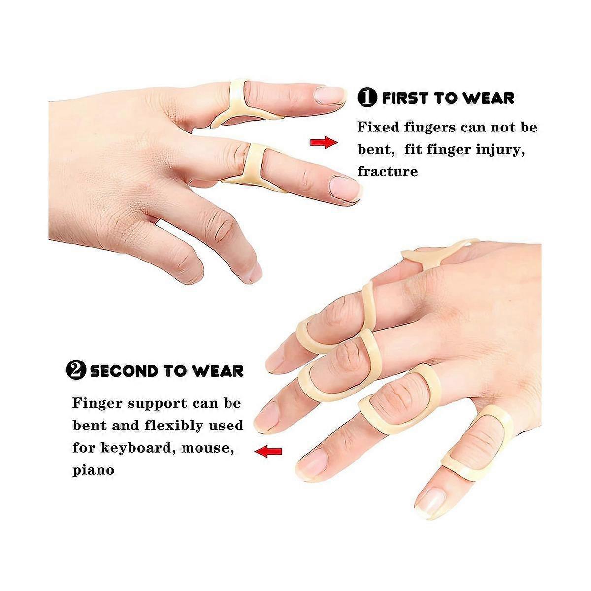 5 PCS Trigger Finger Splint, Support and Protection for Arthritis, Finger Straightening, Mallet ...