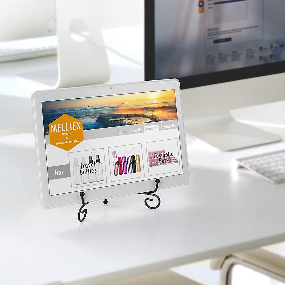 5 Pak jern display stativ, sort jern staffeli plade display fotoholder ...