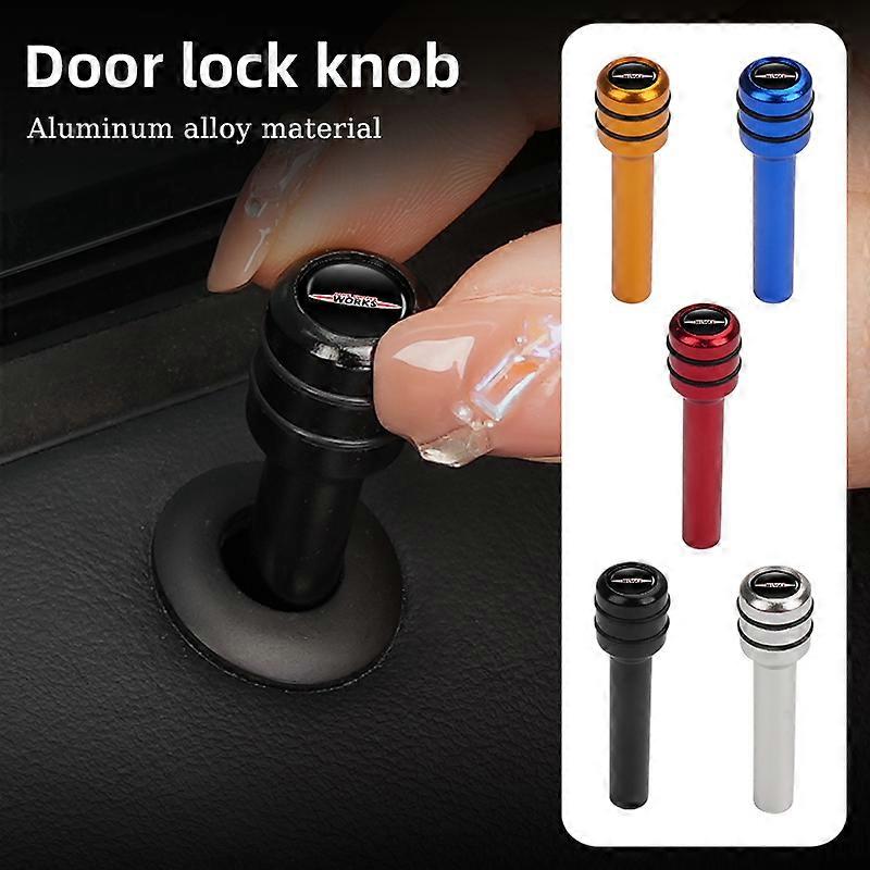 car interior decoration 2/4Pcs Car Interior Door Lock Pins Rods Knobs ...