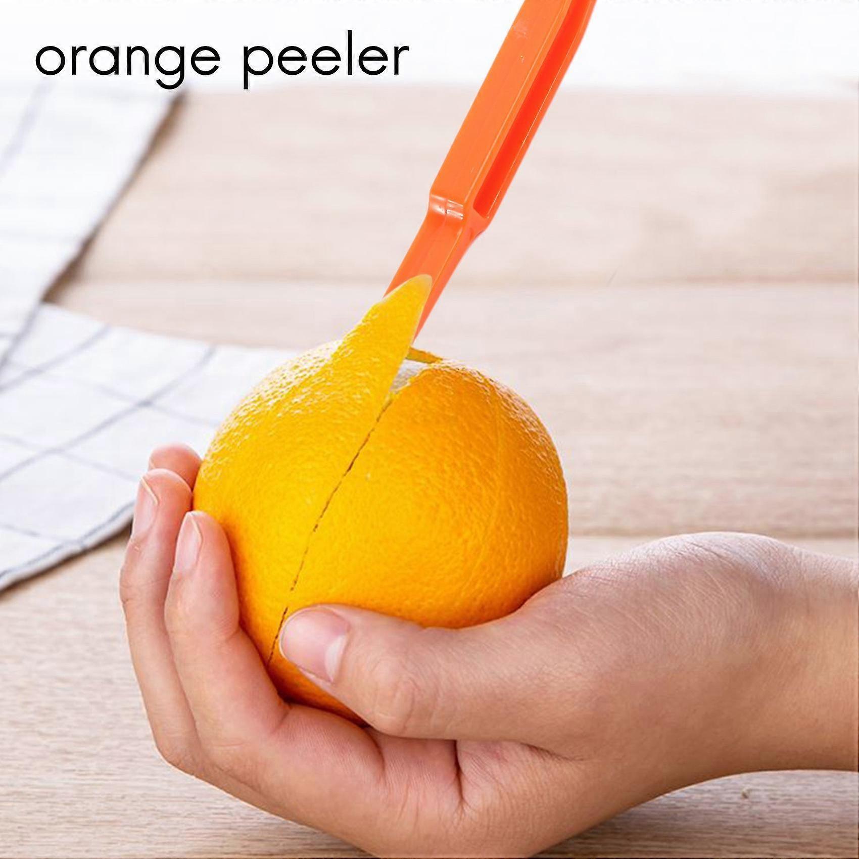 6pcs Easy Orange Peeler In Bright Orange Color Kitchen Tool | Fruugo UK