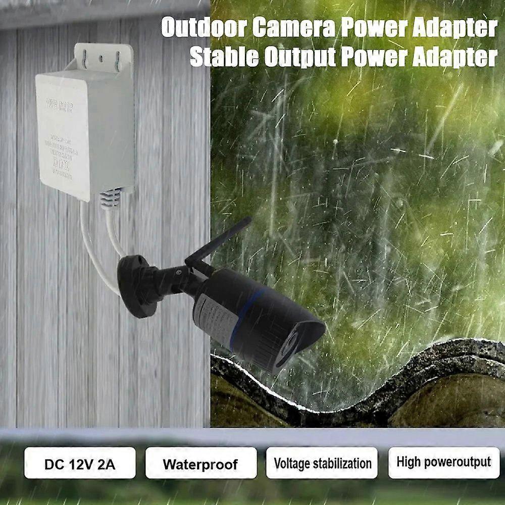 12V 2A Waterproof Power Adapter Charger for Security Camera Stable ...