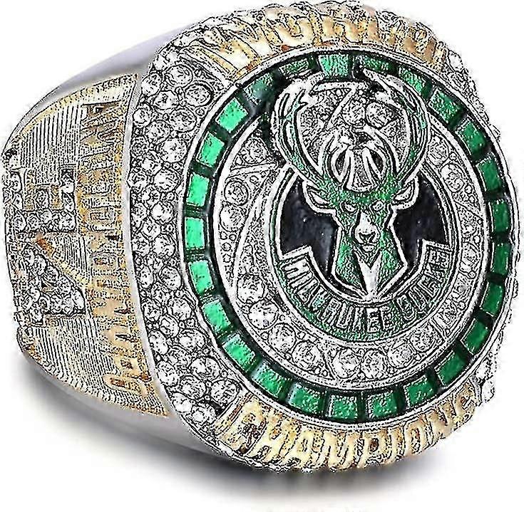 2021 Bucks Championship Ring Replica Basketball Champions Ring With ...