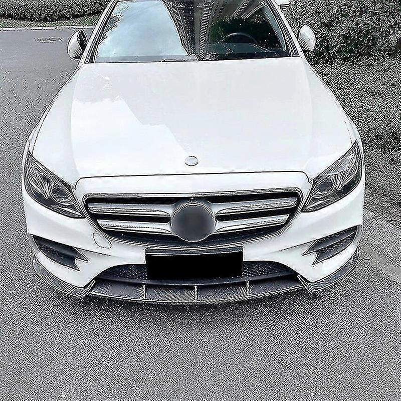 Front Bumper Splitter Lip Diffuser Body Kit Spoiler Decoration Accessories For Mercedes E-class ...