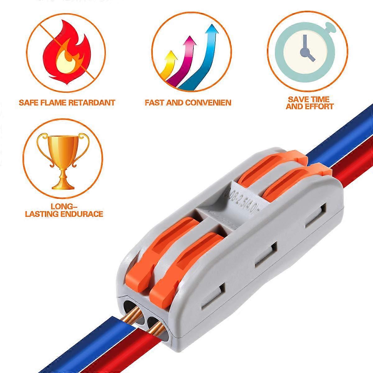 25 pcs compact connectors for inline splices | Fruugo AU