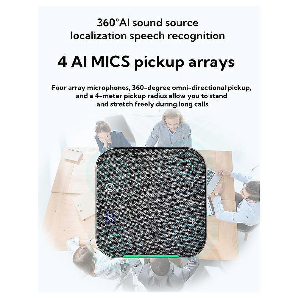 Omnidirectional Microphone Wireless Video Conference Speakerphone USB ...