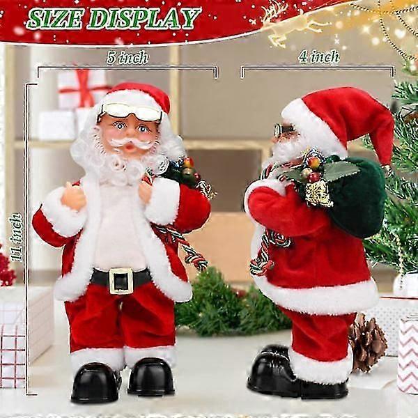 Electric Santa Toy with Shaking Belly and Feet, Singing and Dancing ...