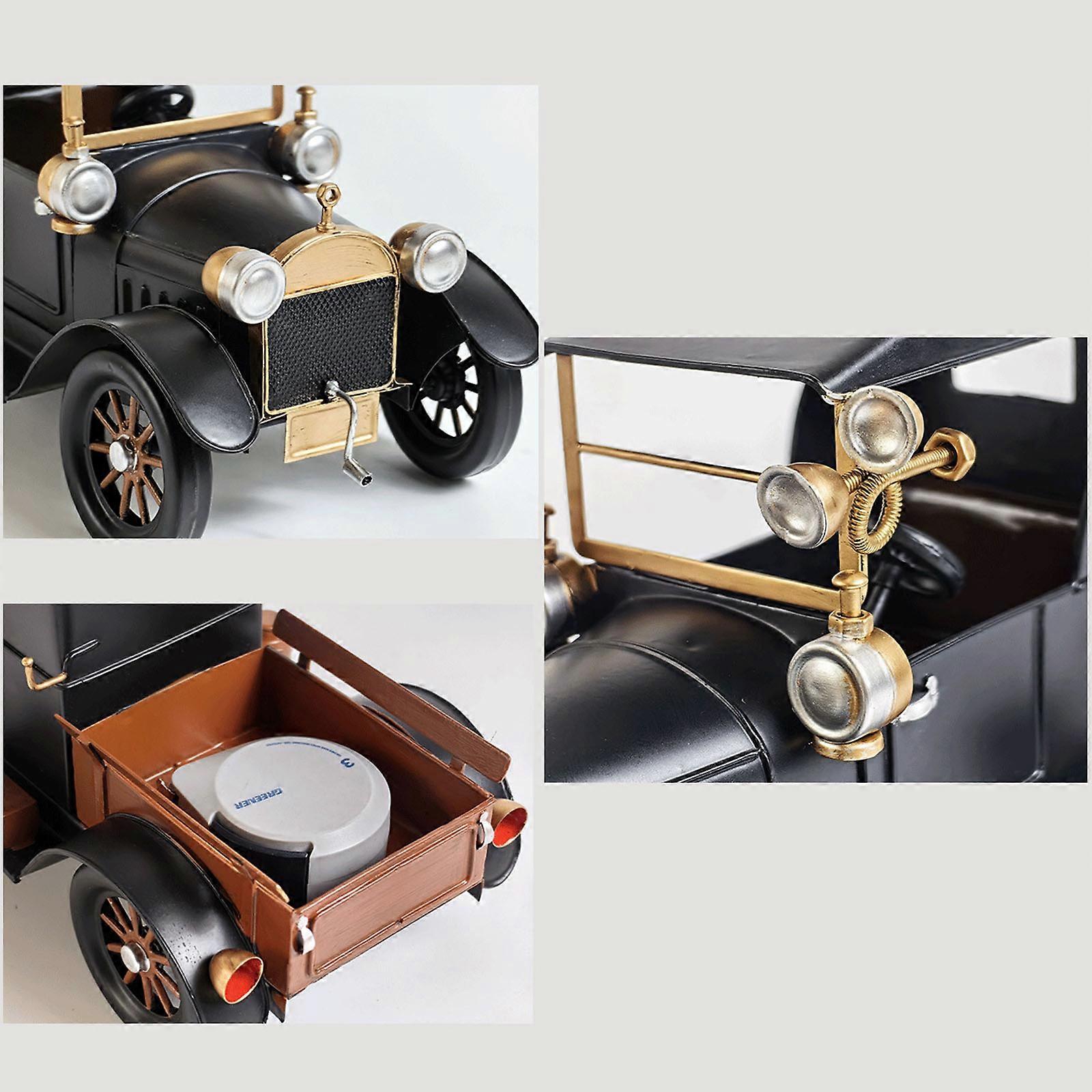 Metal Antique Vintages Car Model Desktop Ornament Home Decors Handmade ...