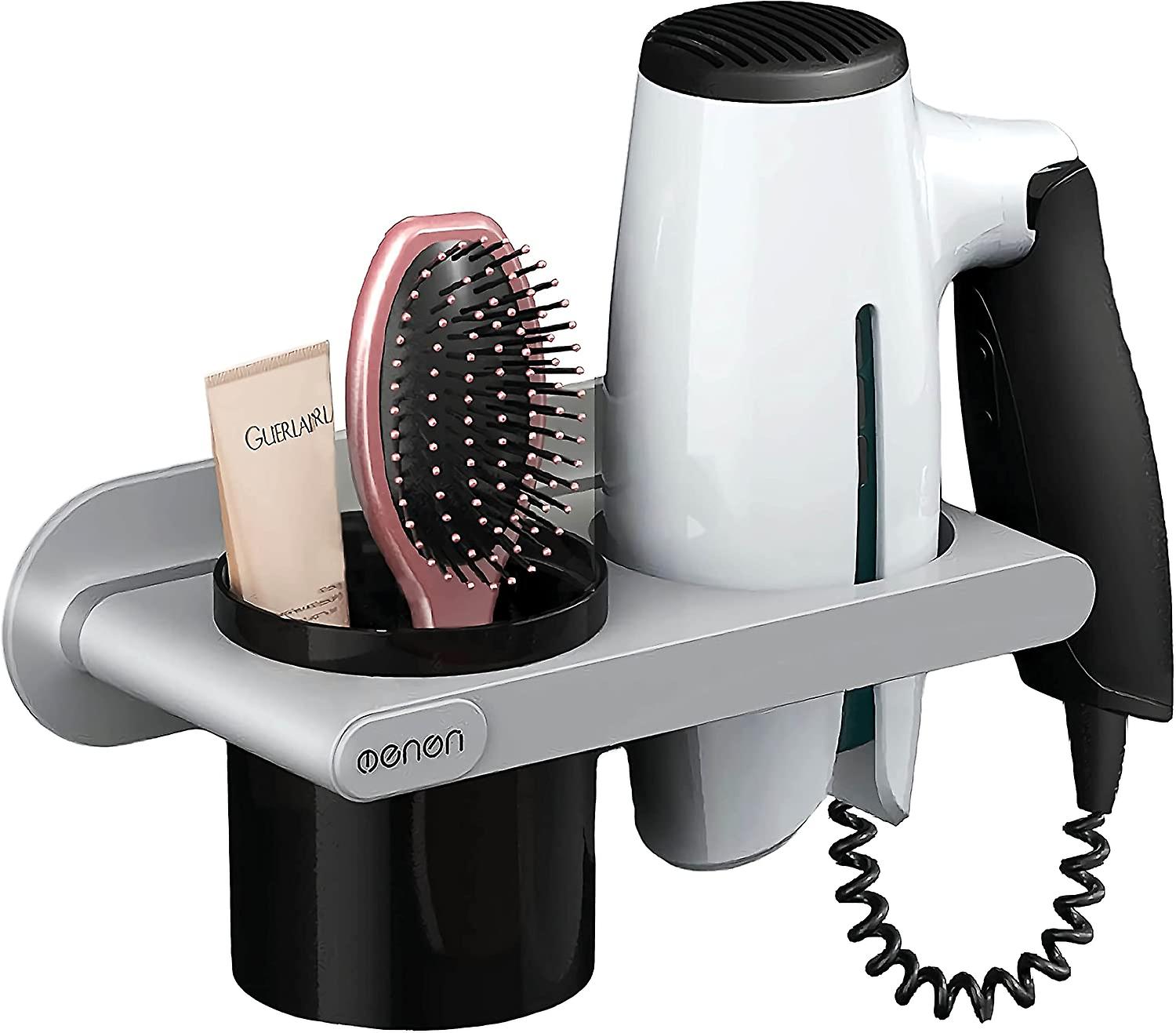 Hair Dryer Rack Hair Dryer Rack, Wall-mounted Bathroom Multi-function ...