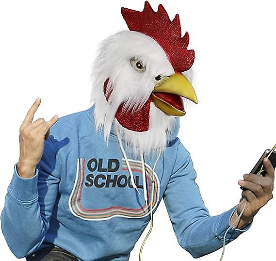 Halloween Novelty Chicken Head Mask Costume Party Rooster Head Mask ...