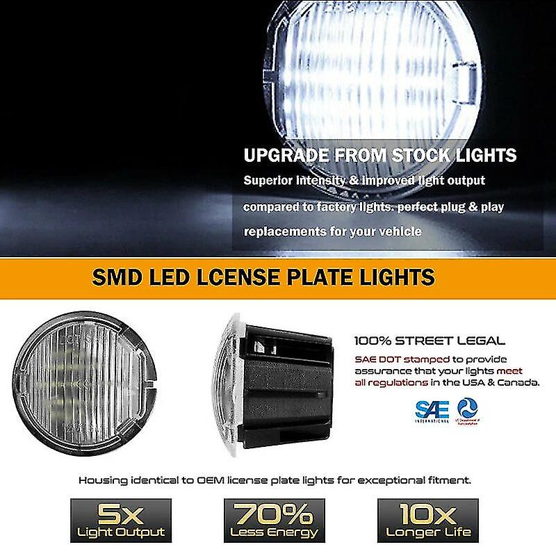 2pc Car-styling White Led For Jeep Commander Grand Cherokee Chrysler Pt ...