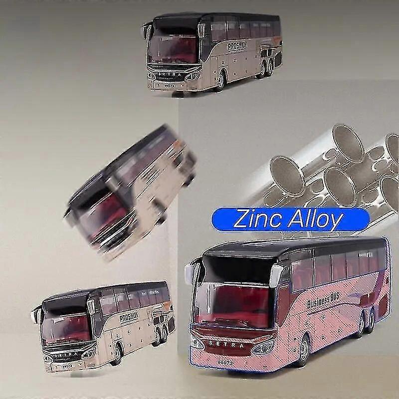 1/50 Setra Luxury Coach Bus Toy Car Diecast Miniature Model Pull Back ...