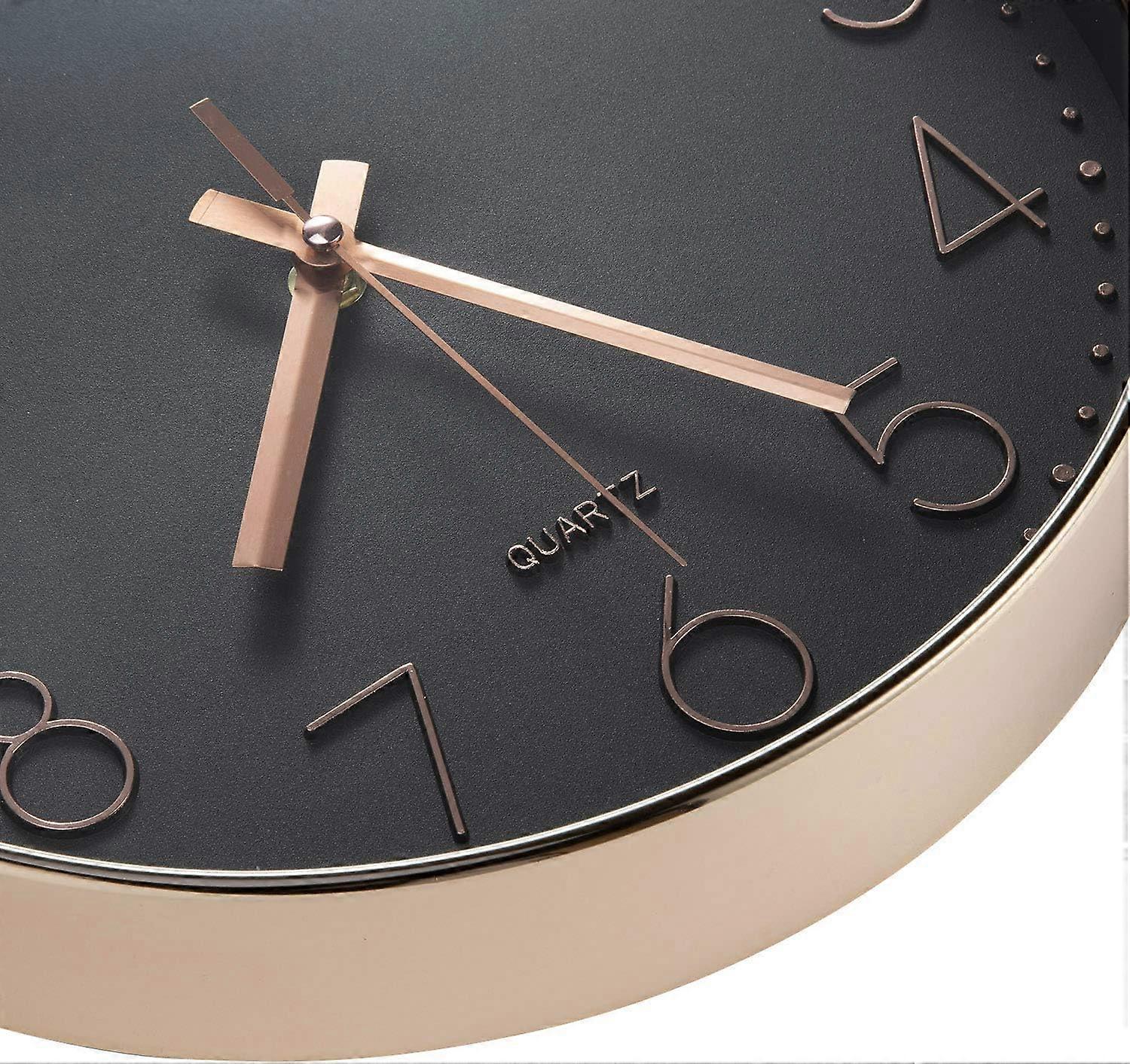 Silent No-Tick Wall Clock 12 Inch Wall Clock Modern Quartz Design ...