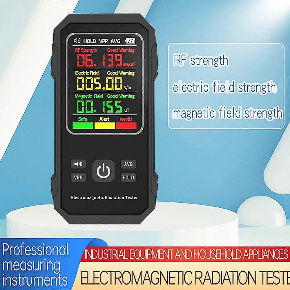 EMF Meter Radiation Detector High Frequency, Hand-held Digital LCD EMF ...