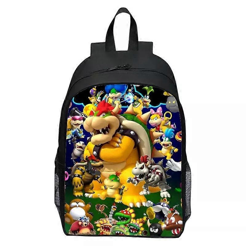 Super Mario Bowser Koopa Backpack Girls Boys Anime School bag Shoulders ...