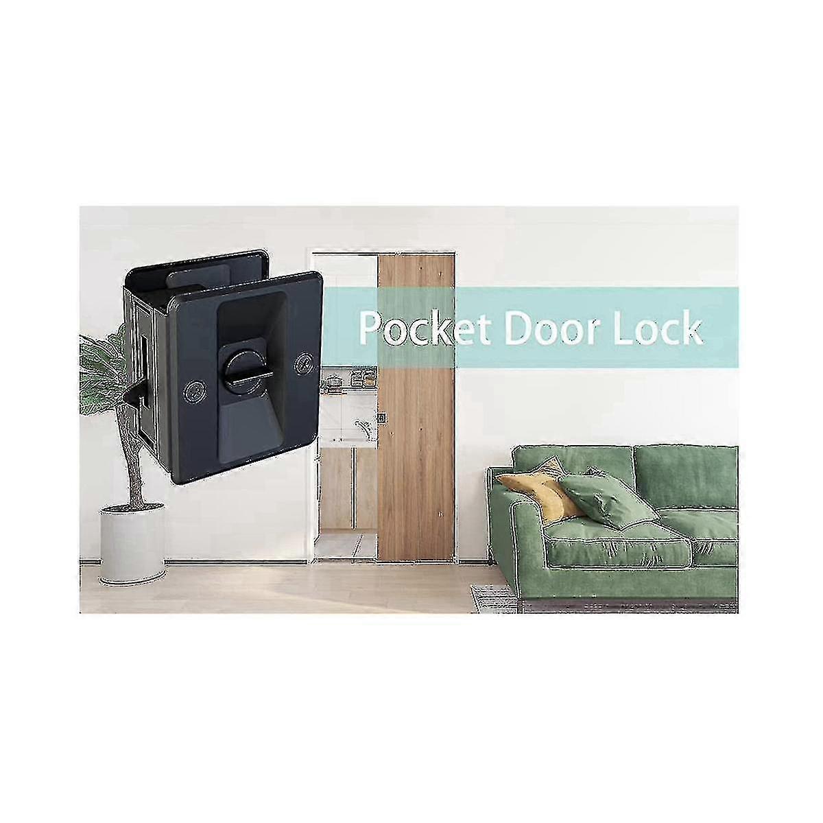 Privacy Pocket Door Lock With Pull Handle For Quick And Easy ...