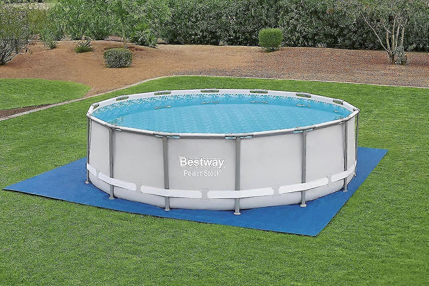 Bestway 58003 Square Inground Mat 488 X 488 Cm For Fast Set, Steel Pro ...