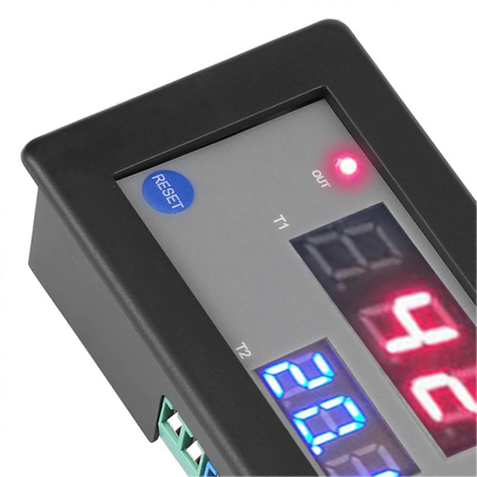 12V Timing Delay Relay Module Cycle Timer Digital LED Dual Display ...