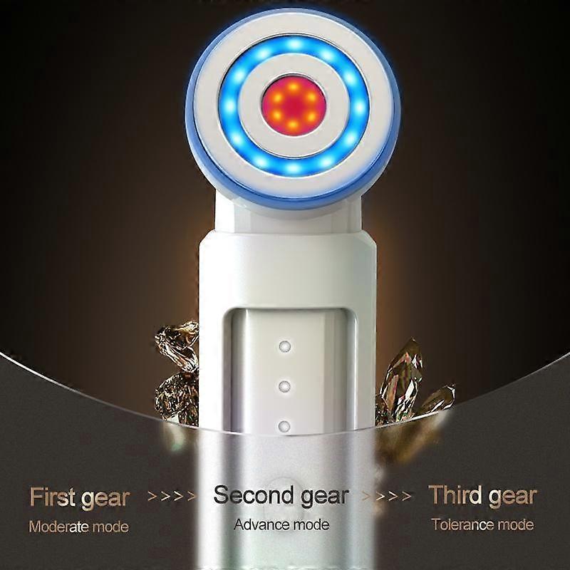 EMS Facial Massager LED Light Therapy Sonic Anti Aging Wrinkle Removal ...