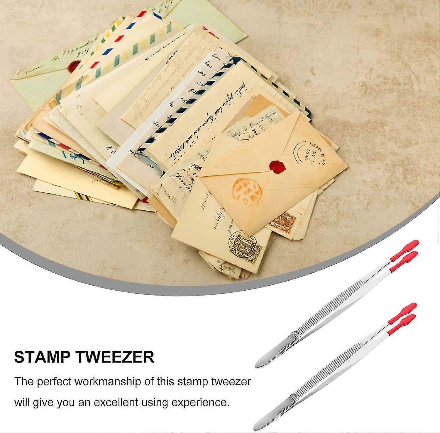 Rubber Tipped Tweezers PVC Coated Soft Silicone Non Scratch Flat Tip ...