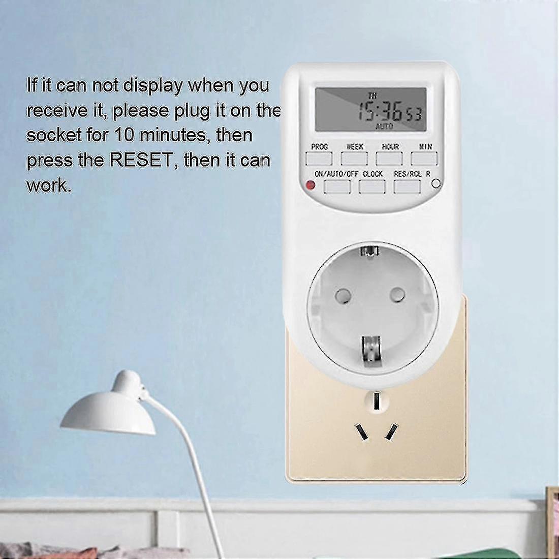 Eu Plug-in Programmable Timer Switch Socket 50hz With Summer Time | Fruugo UK