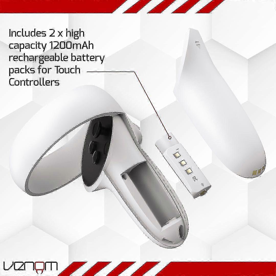 Charging Dock With Rechargeable Battery Packs For Meta Quest 2 / Oculus ...