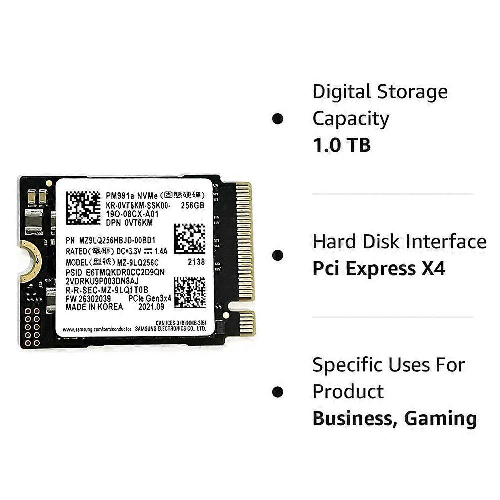 For PM991A 1TB M.2 2230 30mm NVMe PCIe SSD for / Surface Pro ///Laptop ...