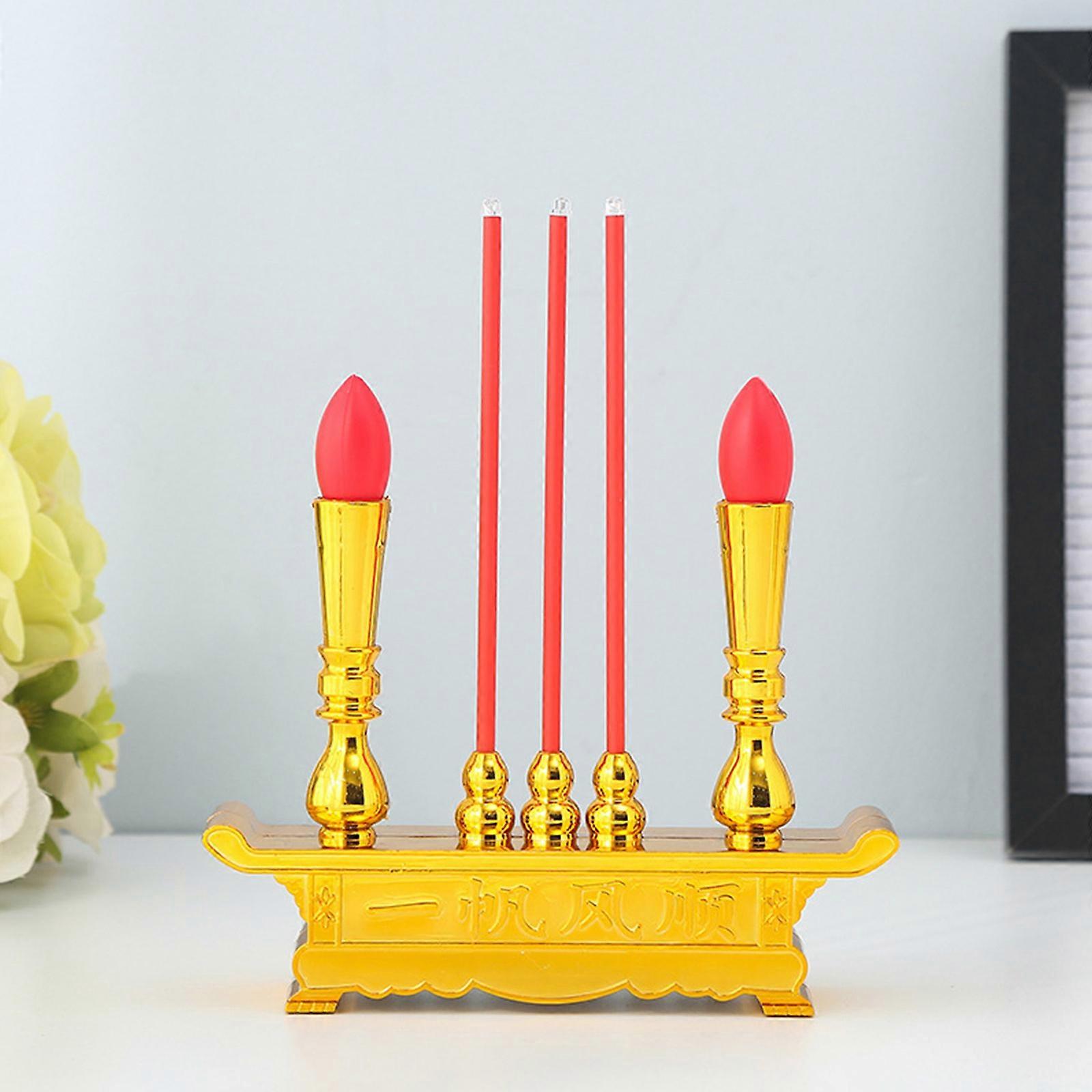 Buddhist Altar Electric LED Buddha Candle Light Battery Operated ...