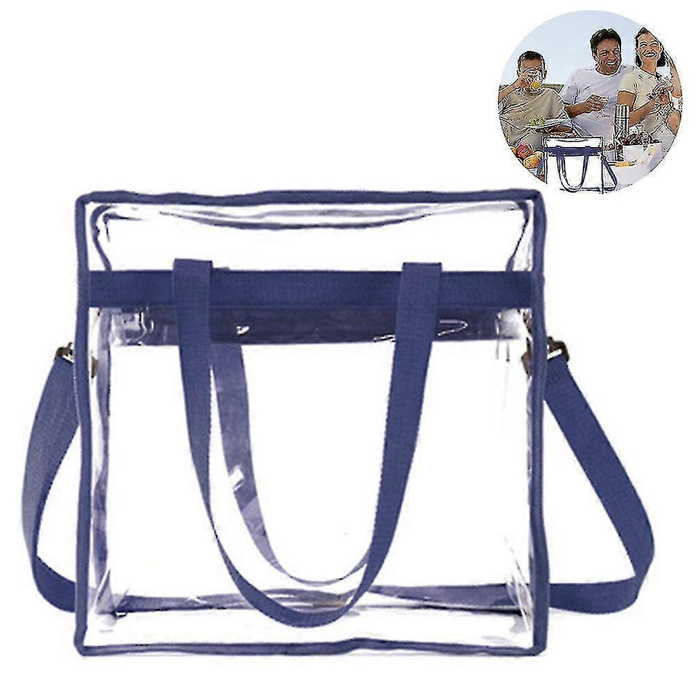 Clear Bag Stadium Approved Clear Tote Bag With Zipper Closure Crossbody ...