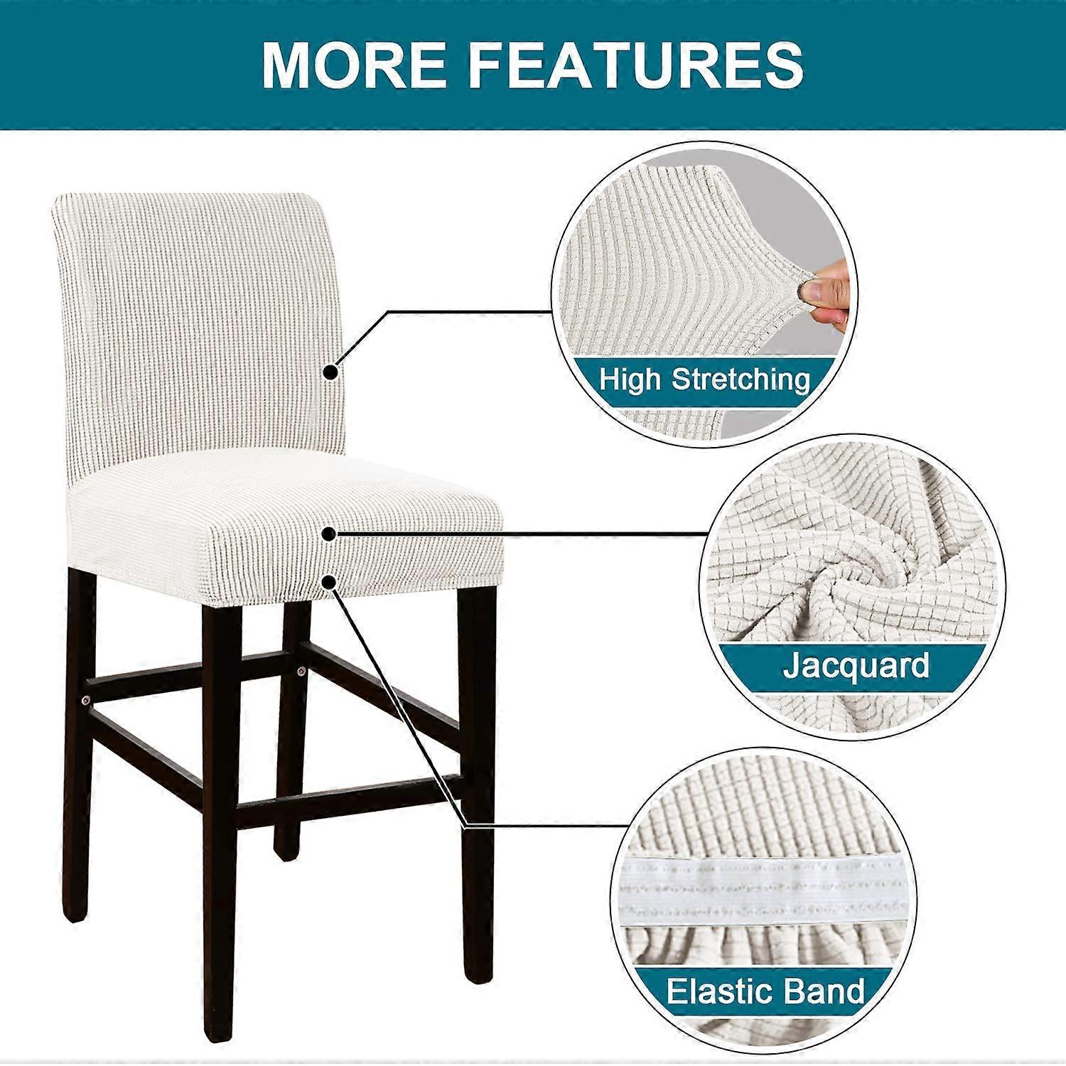 Turquoise Flexible Bar Stool Covers for Counter Stools, Bar Stool ...