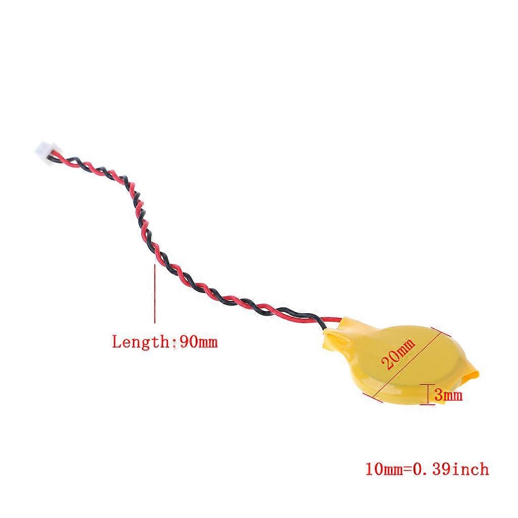 CR2032 Cell Battery with Line 1.25 Plug 3V Button Battery for PC ...
