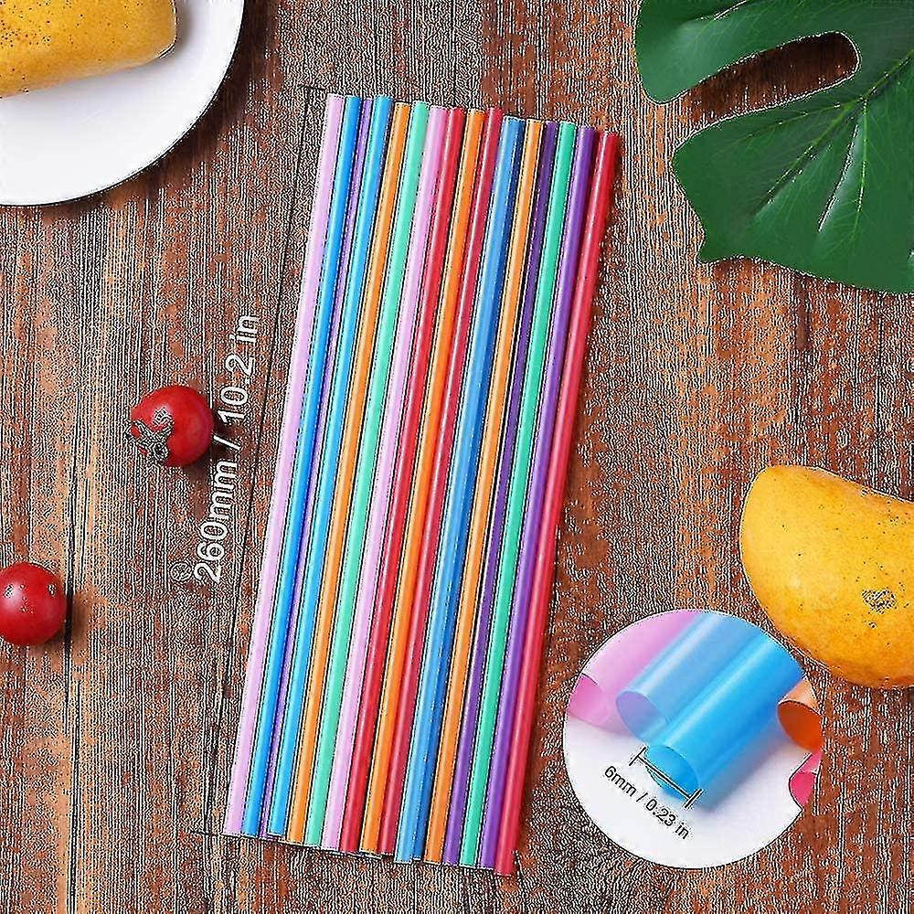 1000 Pcs Colorful Plastic Long Disposable Drinking Straws | Fruugo AT