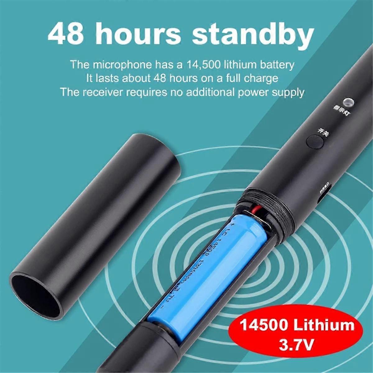 3 in 1 Wireless Interview Microphone Condenser Microphone Handheld for ...