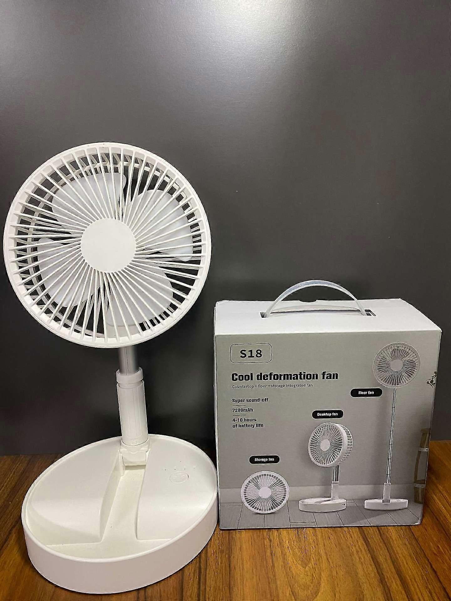 Quiet Fan With Remote Control Eco Mode Rechargeable 7200 Mah 4 Speeds ...