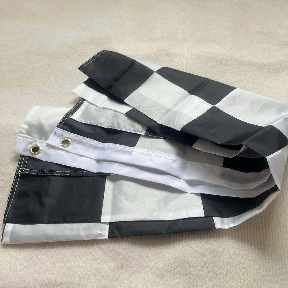YI XIN Flag F1 Racing Flag 90x150cm 100% Polyester Classic Black White ...
