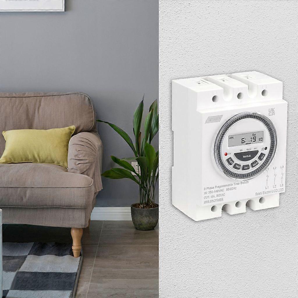 Time Controller with Backlit Screen Programmable Timer Switches Time ...